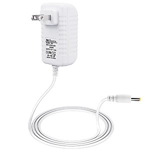 15W Power Cord Replacement for Echo Dot 5th Gen, 4th Gen, 3rd Gen, Dot Kids Edition, Dot with Clock, Pop, White DC Charger Adapter with 5ft Cable