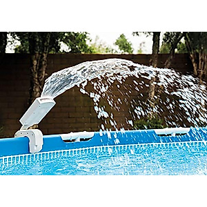 Intex Multi-Color LED Pool Fountain for Above Ground Pools, Fits Metal Frame and Ultra Frame Pools