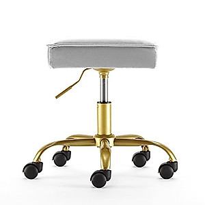 Urban Lifestyle Velvet Petal, Grey Stool,