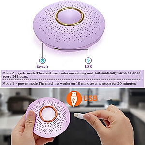 WARMON Refrigerator Deodorizer,Portable USB Rechargeable Refrigerator deodorizer, Outperforms Than Baking Soda and Charcoal Bags,Fridge and Freezer Odor Absorber to Keep Food Fresh Longer(Lilac)