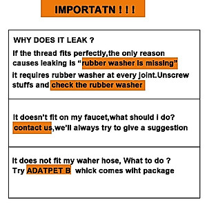 MISSMIN Sink to Garden Hose Diverter Faucet Adapter for Portable Washer/Dishwasher/Washing Machine,for Bathroom and kithcen