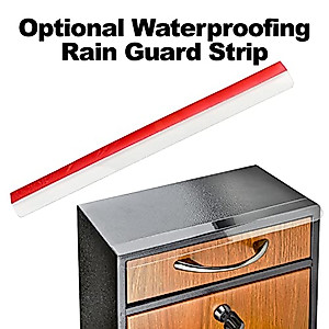 Mail Boss 7420 High Security Steel Locking Wall Mounted Mailbox - Office Drop Box - Comment Box - Letter Box - Deposit Box, Alpine White