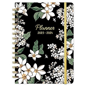 2023-2024 Planner – Jul.2023 - Jun.2024, 2023-2024 Academic Planner Weekly and Monthly, 6.4" x 8.5", Tabs, Back Pocket, Strong Twin - Wire Binding, Hardcover, Thick Paper, Inspirational Quotes, Notes