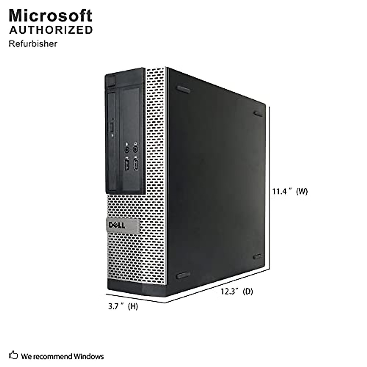 DELL Optiplex 3020 SFF Desktop PC - Intel Core i5-4570 3.2GHz 8GB 500GB DVDRW Windows 10 Professional (Renewed)']