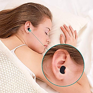 30 Pair Earplugs for Noise Cancelling Noise Blocking Ultra Soft Ear Plugs for Sleeping Study Work Black