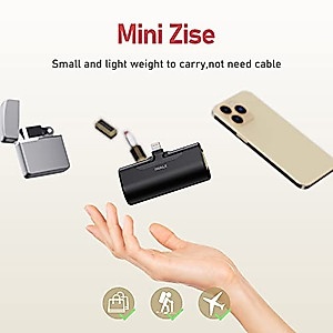 iWALK LinkPod 4 Portable Charger Power Bank 4500mAh 【2 Pack】 Small and Cute Battery Pack Compatible with iPhone 14/14Plus/13/13 Pro/13 Pro Max /12/12 Pro/12 Pro Max/11 Pro/XR/X/8/6s，Airpods and More