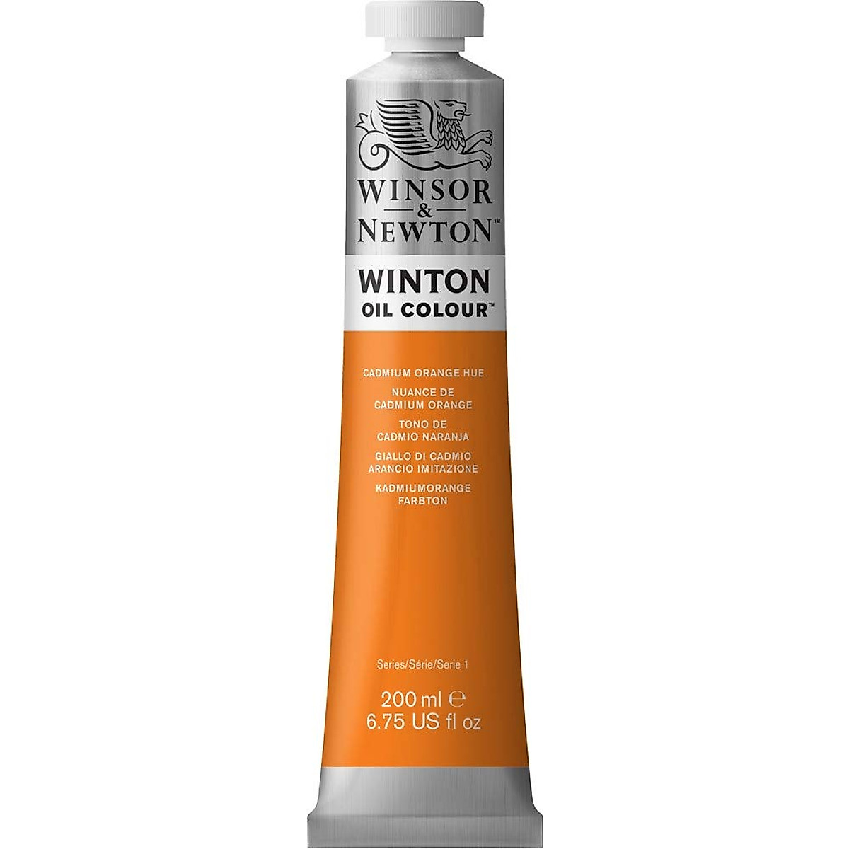 Winsor & Newton Winton Oil Color, 200ml (6.75-oz) Tube, Cadmium Orange Hue
