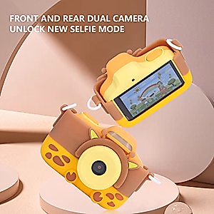 Shanrya Kids Camera, Birthday Gift Mini Digital Camera for Children's Growth