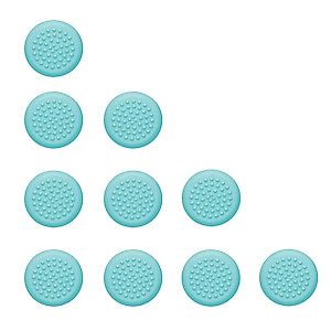 Ngaantyun Touch Controller Thumbstick Caps Compatible with Oculus Quest 2 1 Rift S Virtual Reality Gaming Headset, Silicone VR Skin Grips Thumb Protect Cover Joystick Anti-Skid Cap Replacement - Blue