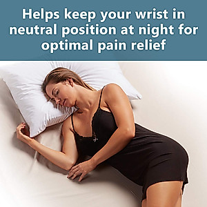 ComfiLife Wrist Brace – Adjustable Compression Wrist Support Wrap – Carpal Tunnel Wrist Brace – Wrist Wraps for Minor Sprains, Workout, Weightlifting, Sleeping, Tendonitis, Arthritis – Fits Both Hands