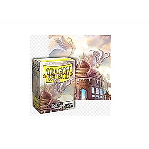 Dragon Shield Standard Size Sleeves – Matte Clear Non-Glare 100CT - Card Sleeves are Smooth & Tough - Compatible with Pokemon, Yugioh, & Magic The Gathering Card Sleeves – MTG, TCG, OCG, (ART11801)