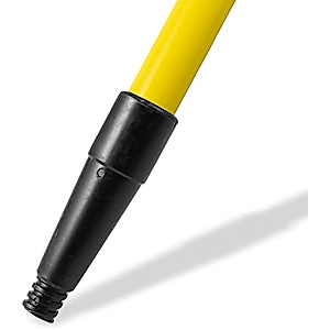 SPARTA 4022004 Spectrum Fiberglass Broom Handle, Mop Handle, Replacement Handle With Acme Threaded Tip For Commercial Cleaning, 60 Inches, Yellow