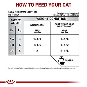 Royal Canin Veterinary Diet Satiety Support Weight Management Loaf in Sauce Wet Cat Food, 5.1 oz, Case of 24, 24 X 5.1 OZ
