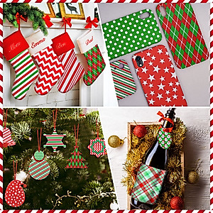 36 Pieces Christmas Faux Leather Sheets Glitter Faux Leather Fabric Snowflake Snowman Printed Christmas Fabric Synthetic Leather Sheet for DIY Christmas Craft Making, 8.3 x 6.3 Inch (Fresh)