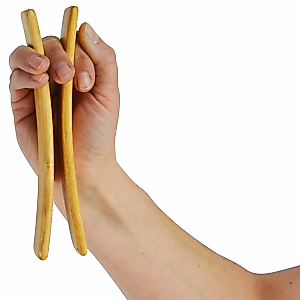 Treasure Gurus New Solid Pair of Maple Wood Bones Folk Musical Wooden Spoons Rhythm Instrument