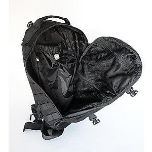 Hanks Surplus Military 26L ILBE Style Tactical Assault Patrol Molle Backpack (BLACK)