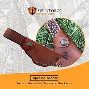 FieldTorq Premium Genuine Leather Super Tool Sheath - Fits All Super Tools and Torq Assist - The Ultimate Upgrade for Your FieldTorq Super Tool