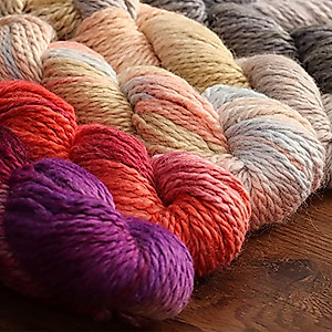 100% Baby Alpaca Yarn Wool 100g Hank Bulky Weight Hand Dyed Made in Peru - Heavenly Soft and Perfect for Knitting and Crocheting (Lavender, Bulky Hand Dyed - 100g Hank)