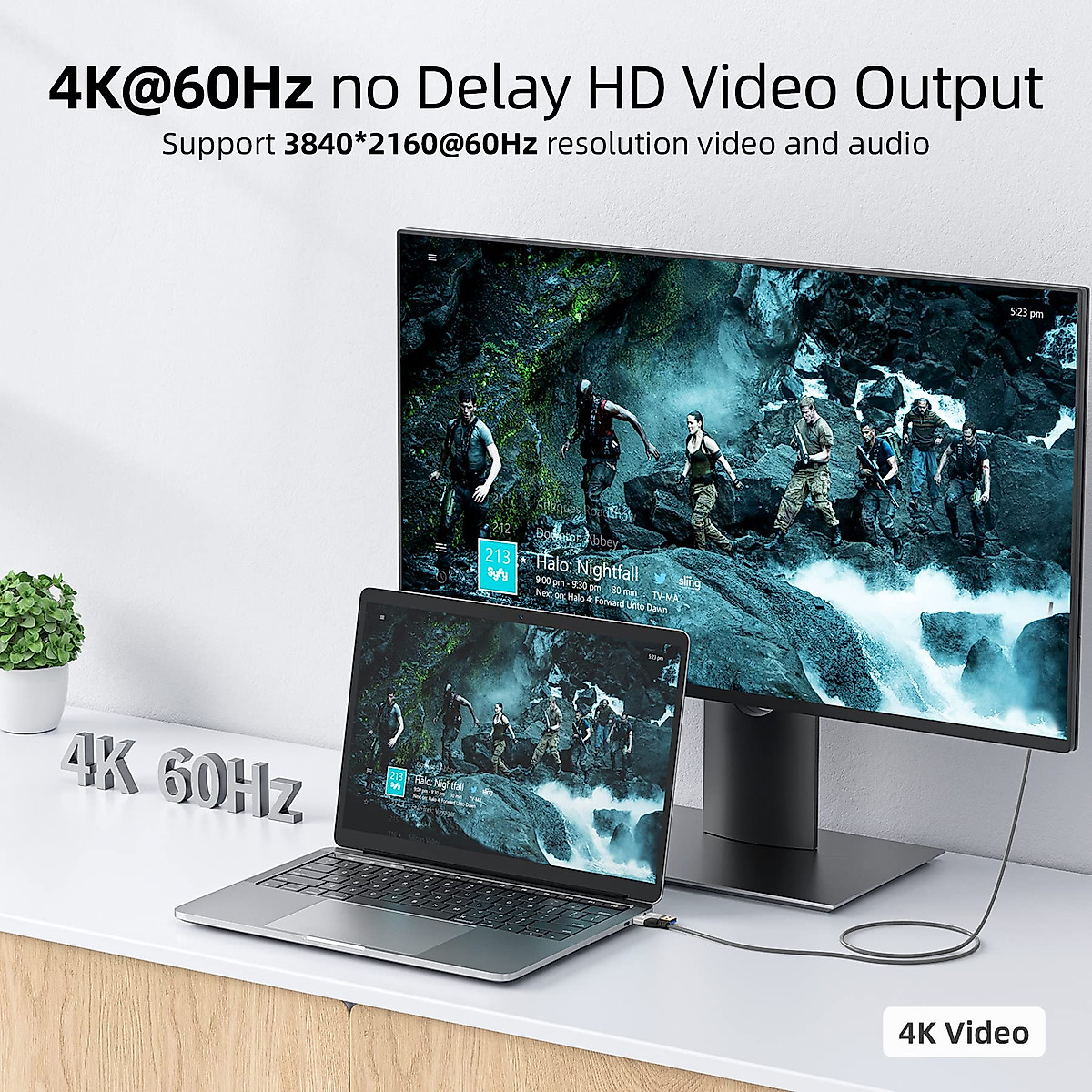 USB C to USB C Cable 100W, for Thunderbolt 3 Cable，2 in 1, USB C Cable, E-Marker, 4k Displayport Cable Video, Type C Cable, USB C to USB C/A cable Fast Charging 20Gbps Data Transfer Cable 3.3FT