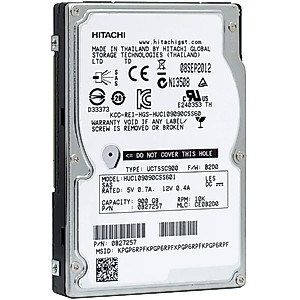 HGST Ultrastar C10K900 HUC109060CSS601 600 GB 2.5-inch SAS 6.0 Gbps Internal Hard Drive - 10K RPM (Renewed)