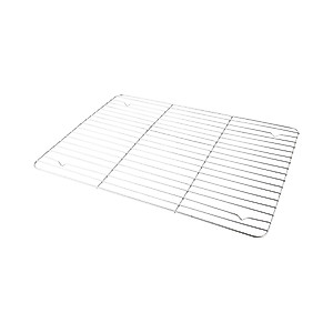 Restaurantware Met Lux Full Size Cooling Rack 1 Parallel Wires Cooking Rack - Footed Corrosion-Resistant Stainless Steel Cookie Drying Rack Durable For Pastries