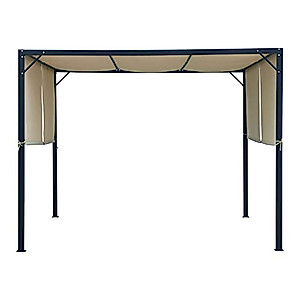 Christopher Knight Home Wendy Outdoor Steel Framed 10' Gazebo, Beige/Black