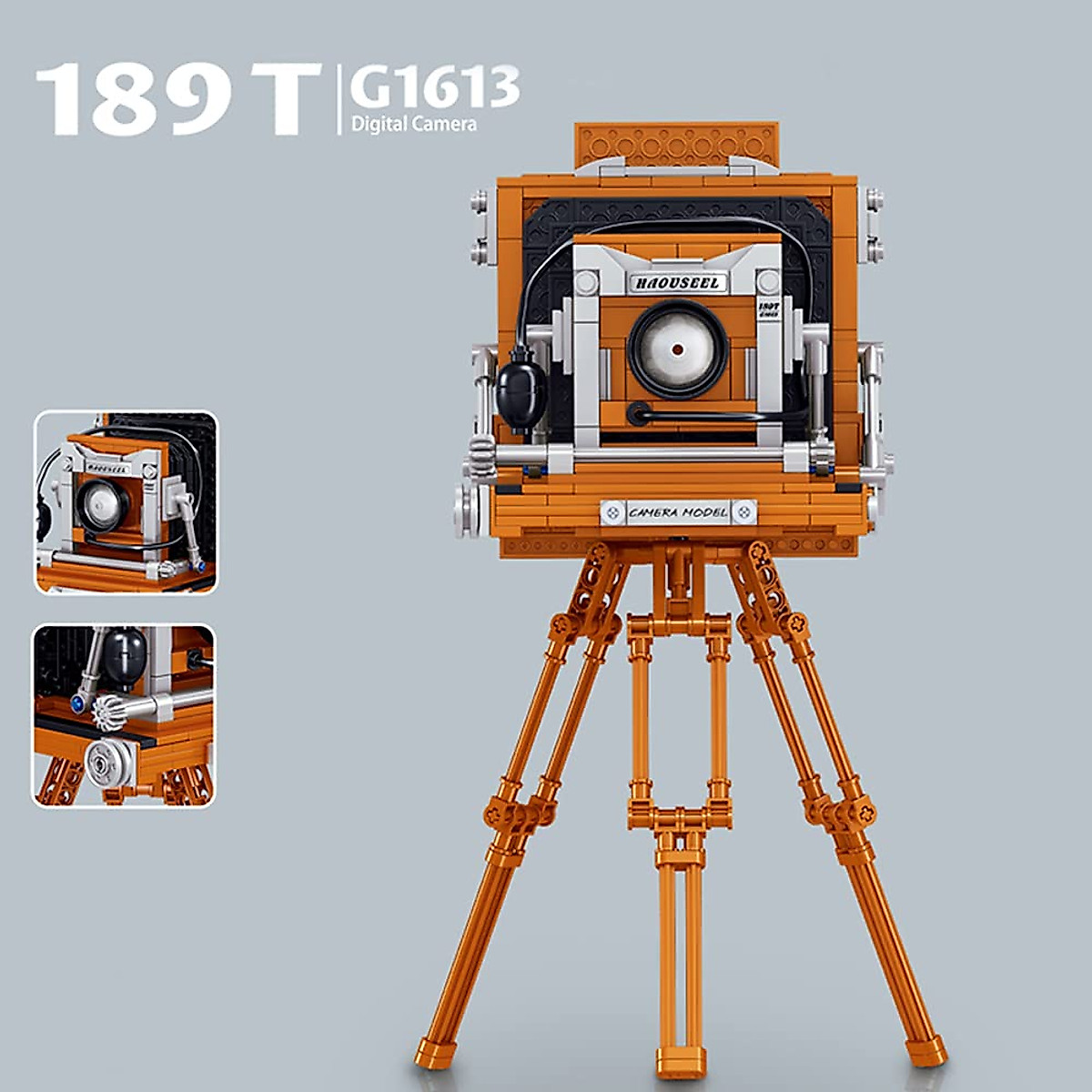 NC Uvini Building Blocks Camera, DIY STEM Toys, Building Construction Brick Set Best Gift for Adult, Teens, Collectible Model Old Style Retro Camera Digital Camera to Build 694pcs