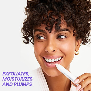 Wonderskin 3-in-1 Lip Scrub Exfoliator & Moisturizer, Lip Exfoliator Scrub, Hydrating Balm for Soft, Nourished, Flake-Free Lips with One-Step Prep, 0.10oz