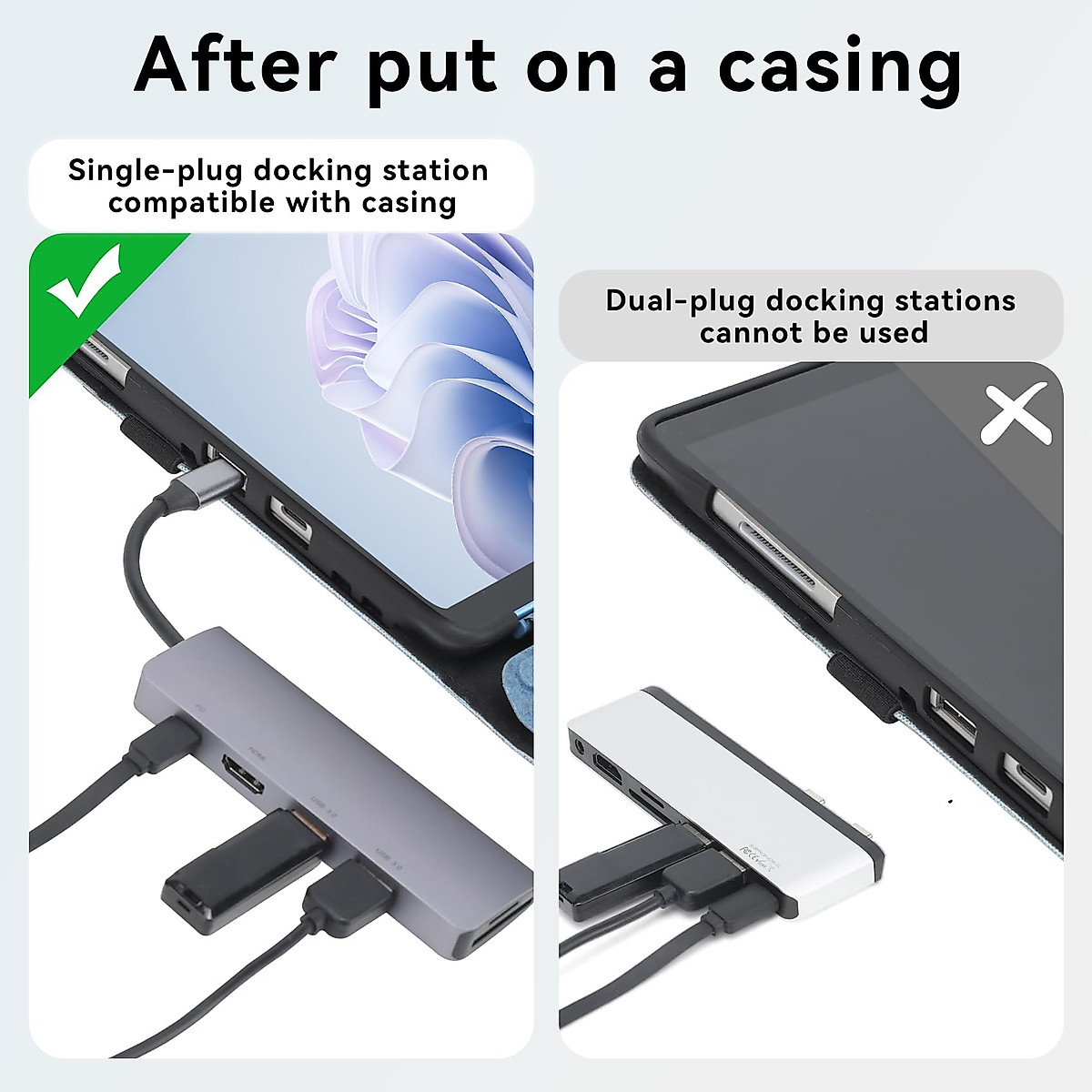 Omnpak Case for Microsoft Surface Pro 7+ (2021)/Surface Pro 7(2019)/Surface Pro 6(2018)/Surface Pro 5(2017)/Surface Pro 4, Adjustable Viewing Angle, Compatible with Type Cover Keyboard