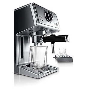 De'Longhi Bar Pump Espresso and Cappuccino Machine, 15", Stainless Steel