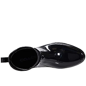 COACH Rivington Rain Bootie Black Rubber 10 B (M)