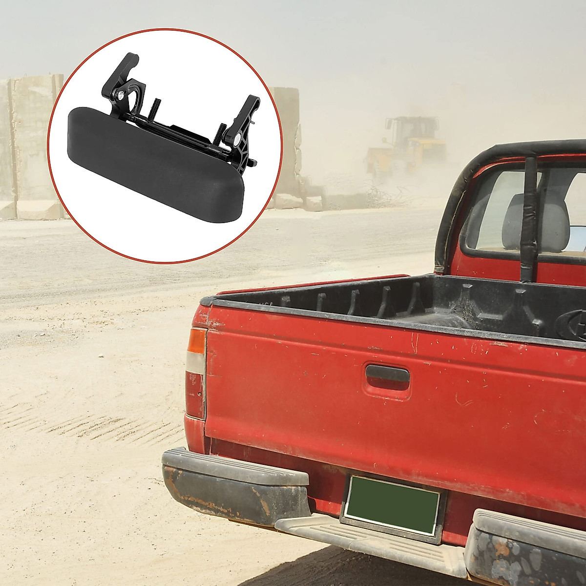 X AUTOHAUX Textured Black Rear Liftgate Tailgate Handle Replacement for Ford for Ranger Pickup for Mazda B2300 B2500 B3000 B4000 1998-2011 Truck 1L5Z9943400AAA FO1915109