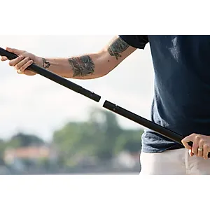 Pelican Poseidon Paddle - Aluminum Shaft with Reinforced Fiberglass Blades - Lightweight, Adjustable Kayaks Paddles - Perfect for Kayaking Boating & Kayak Fishing - 94.5 in - Granite/Black
