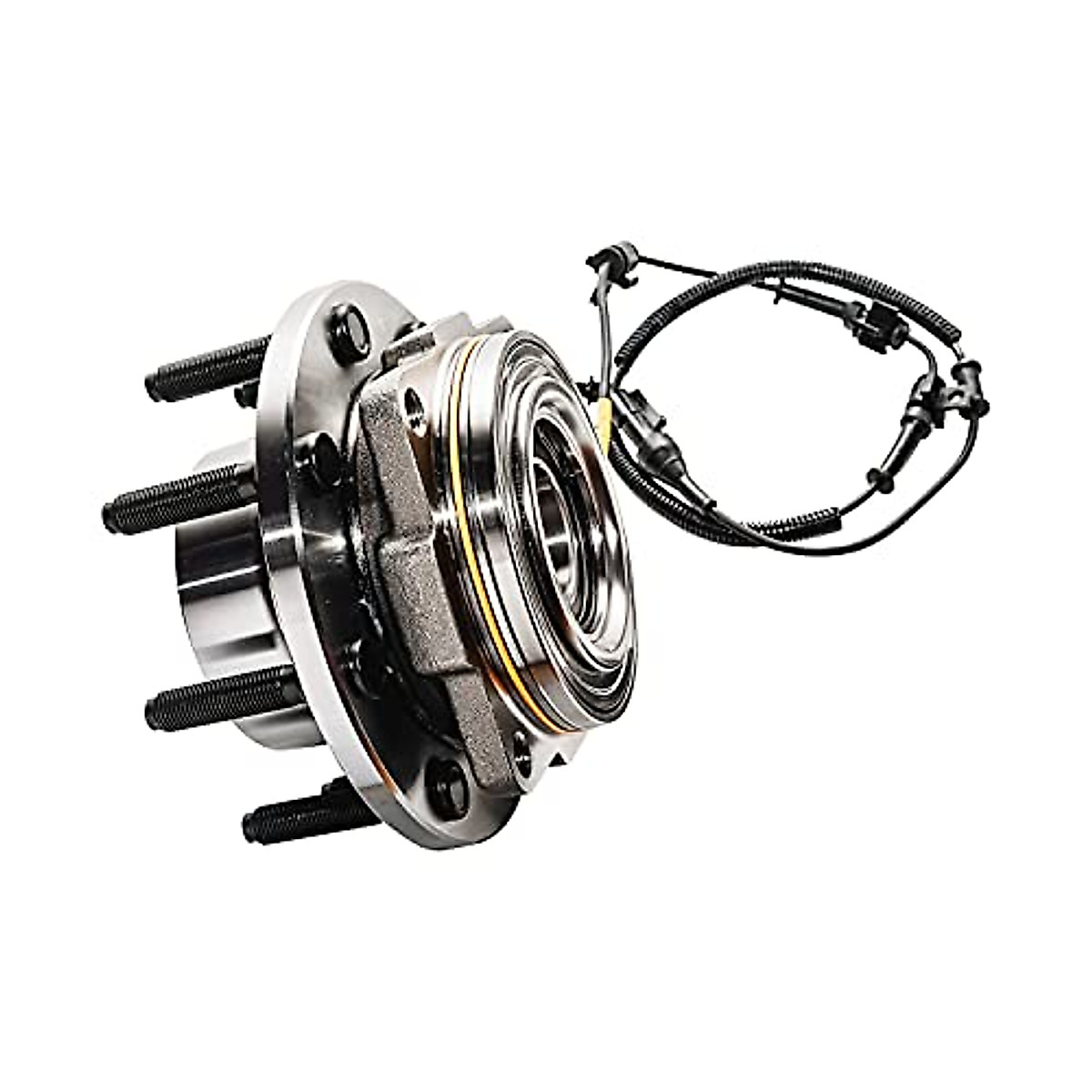 Detroit Axle - 4WD Front Wheel Bearing Hub for Ford F-250 F-350 Super Duty 2005-2010, 2006 2007 2008 2009 [SRW; w/ABS-Wire] Wheel Bearing and Hub Assembly Replacement