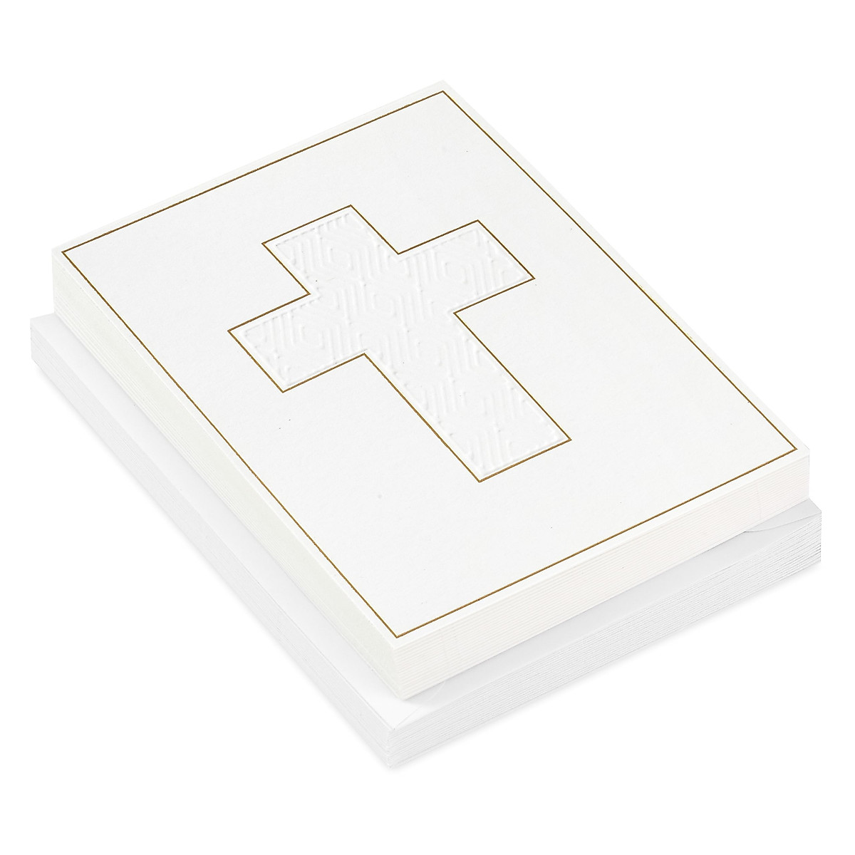 Hallmark Religious Easter Cards, Gold Cross (20 Blank Cards with Envelopes) for Confirmations, Baptisms, Weddings, Clergy Appreciation