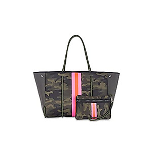 Haute Shore - Greyson Show-Off Neoprene Tote Bag w/Zipper Wristlet Inside