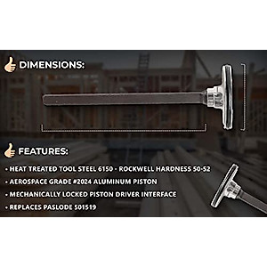 Superior Parts SP 501519 Aftermarket Piston Driver for Paslode F-350S with O-Ring 502104