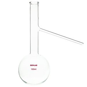 DONLAB GDU0100 Glass 100ml Distilling Flask Round Bottom with Side Arm