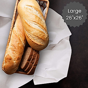 Cotton Clinic Flour Sack Towels White 26"x26" - 100% Cotton Flour Sack Kitchen Towels - Multi Purpose Dish Towels for Drying Dishes - 12 Pack