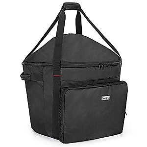 SAMDEW Portable Grill Carry Bag Compatible with Weber Jumbo Joe 18-Inch Charcoal Grill, Grill Cover Compatible with Jumbo Joe 18-in Portable Grill, with Pocket and Handle, Bag Only (Patented Design)
