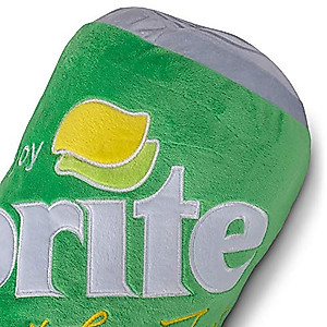 Mark Feldstein & Associates Sprite Can Classic Green 14 x 8 Polyester Fabric Soft Plush Throw Pillow