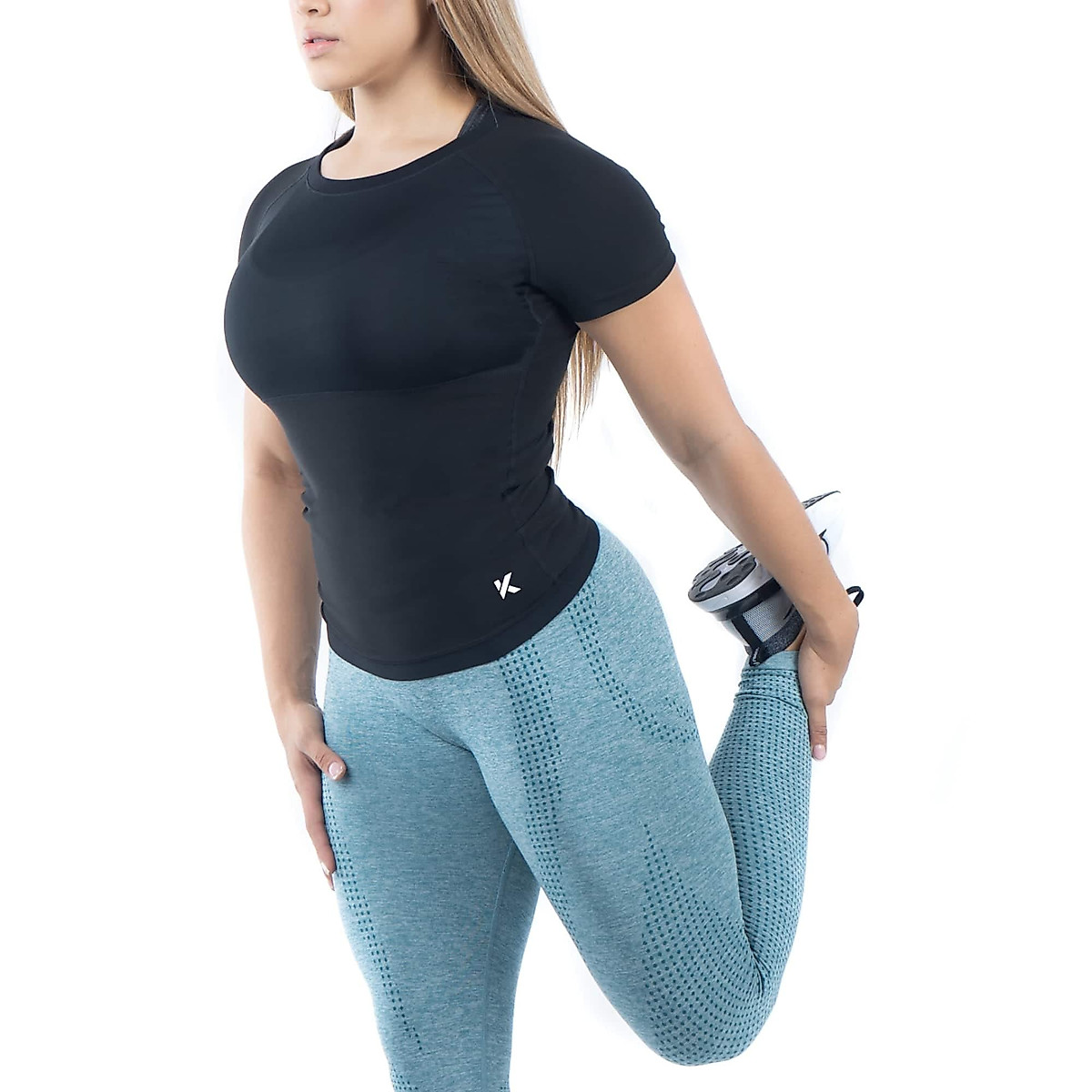 Kewlioo Women's Heat Trapping Sauna Shirt - Sweat Vest Compression Shapewear - Sauna Suit Top (Black, L)