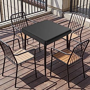 Outdoor Outdoor Table Cover Rectangel,Waterproof Patio Table Top Cover,Garden Furniture Cover Fitted70x39inches Rectangle Table, Heavy Duty Table Cover for Outdoor Indoor,Size 70" L x 39" W x 5.9'' H