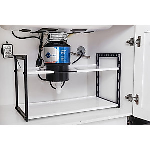 Bee Neat Under Sink Shelf Organizer for Bathroom or Kitchen - Kitchen Under Sink Organizers and Storage - 2 Tier Expandable Cabinet Storage