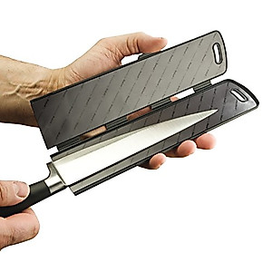 Bisbell Universal Blade Guard, Large, Durable Polypropylene Hard Case, Full Magnetic Lining, Secure Storage Sheath Keeps Knives Sharp, Fits 1 Knife Up-to 9-1/4 inches