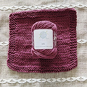 Knitting Yarn, Crochet Yarn, Mindfulness and Relaxation 100 Percent Cotton Yarn, Multicolor 4-Pack Medium Number 4 Worsted Bundle, Flora, Soft & Gentle for Baby Items – by mindfulknits