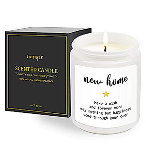 Housewarming Gifts, Housewarming Gifts for New Home, House - New Home Gifts for Home, Housewarming Gifts for Women, Men - Moving Away Gifts, Mothers Day Gifts, 7 oz Lavender Scented Candle