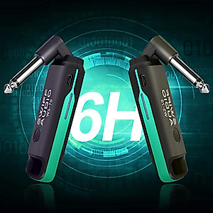 Kapama Imports SWIFF WS-70 Guitar Wireless Transmitter and Receiver – Guitar Wireless System – Low-Latency and High Audio Reproduction – Guitar Microphone with Built-in Rechargeable Lithium Battery