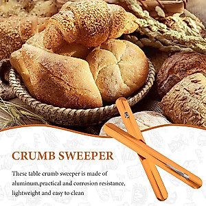 Crumbers for Servers, 8pcs Table Crumb Sweepers Bread Crumber Cleaner, Aluminum Crumb Scraper Crumber Tool for Restaurants, Homes, Servers, Waiters(Gold & Silver)