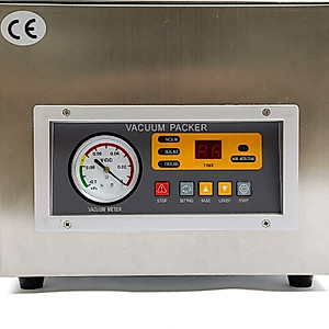 Commercial Chamber Vacuum Sealer Machine, DZ-260C 110V Commercial Kitchen Food Chamber Vacuum Sealer for Foods, Grains, Fruits, Preserved Fruits, Electronic Components